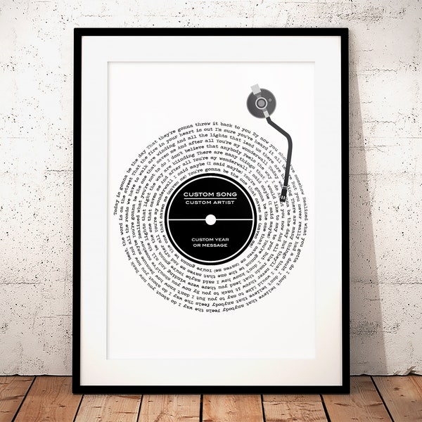 Custom Song Lyrics - Etsy