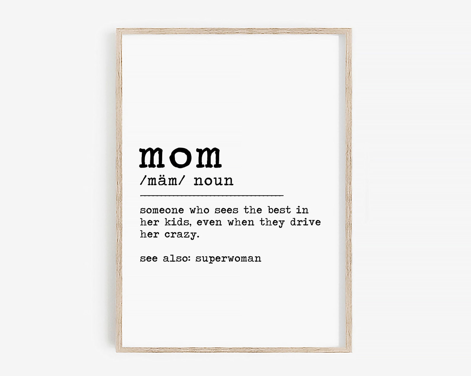 Mom Definition Print · Mother Definition · Mom Gift From Daughter · Mom ...