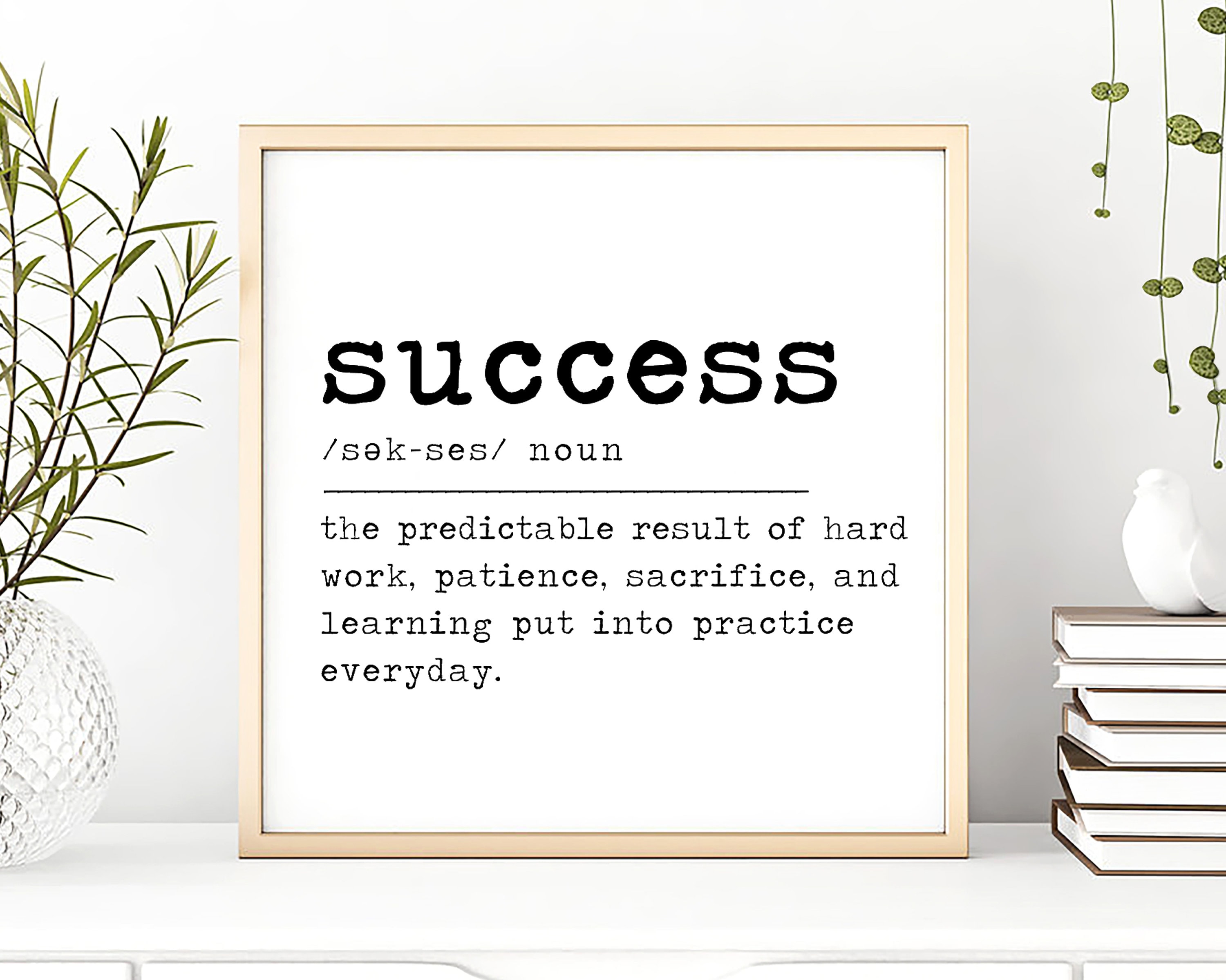Success Definition Motivational Wall Decor for Office - Etsy