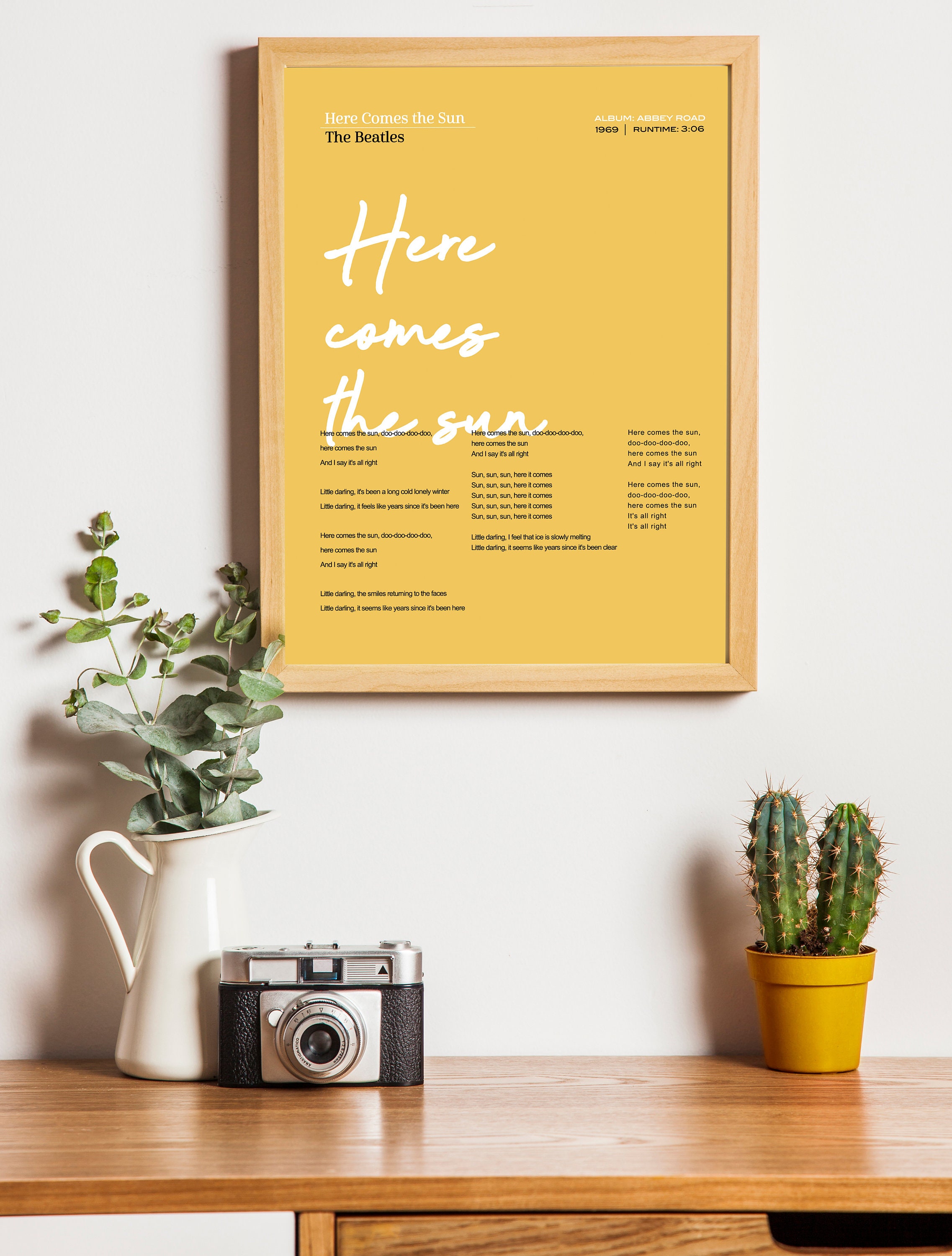 Custom Song Lyrics Poster Song Lyrics Gift Song Lyrics | Etsy