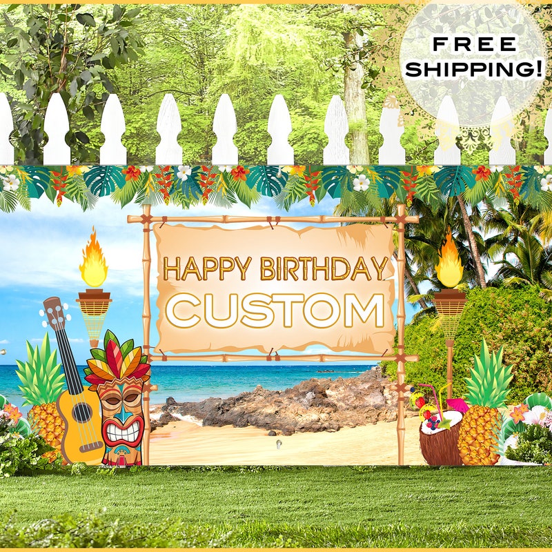 Hawaiian Backdrop - Etsy