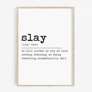 Slay Definition Slay Poster Gay Gifts Gay Pride Gifts Gifts for Girls ...