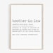 Brother in Law Definition Print · Funny Definition, Brother in Law Gift ...