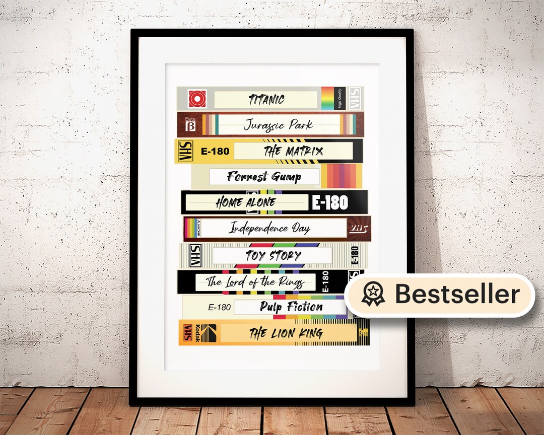 Custom Video Tape Print · Personalized Retro Movie Poster, Add Your ...