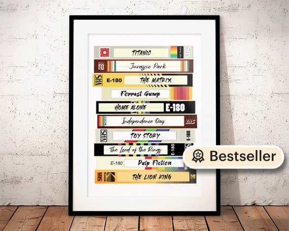 Custom Video Tape Print Personalized Retro Movie Poster Add - Etsy