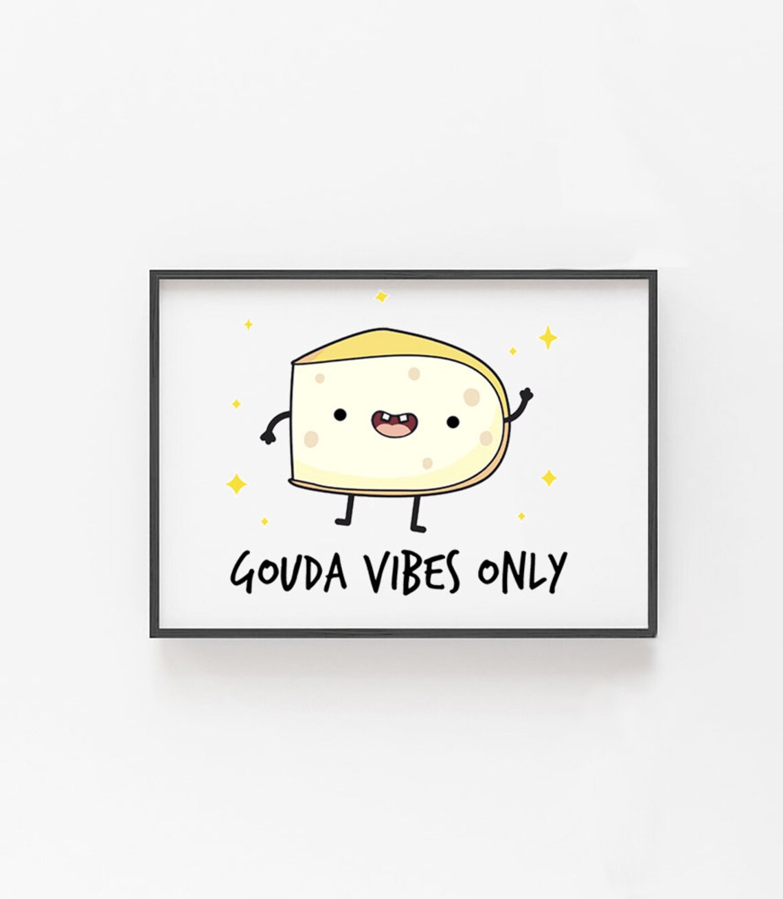 Cheese Pun Prints Set of 3 · Cute Kitchen Sign · Funny Cheese Sign ...