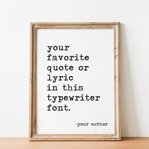 Custom Quote Print • Custom Wall Art • Custom Quote Poster • Custom ...