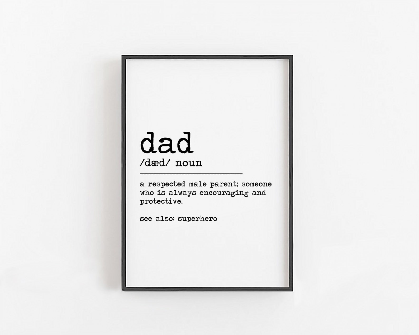 Dad Definition Print Father Definition Dad Gift From - Etsy