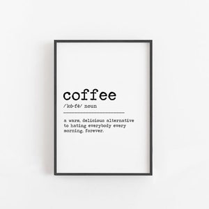 AM PM Coffee Wine Sign Set of 3 · Coffee Definition, Wine Definition ...