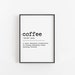 AM PM Coffee Wine Sign Set of 3 · Coffee Definition, Wine Definition ...