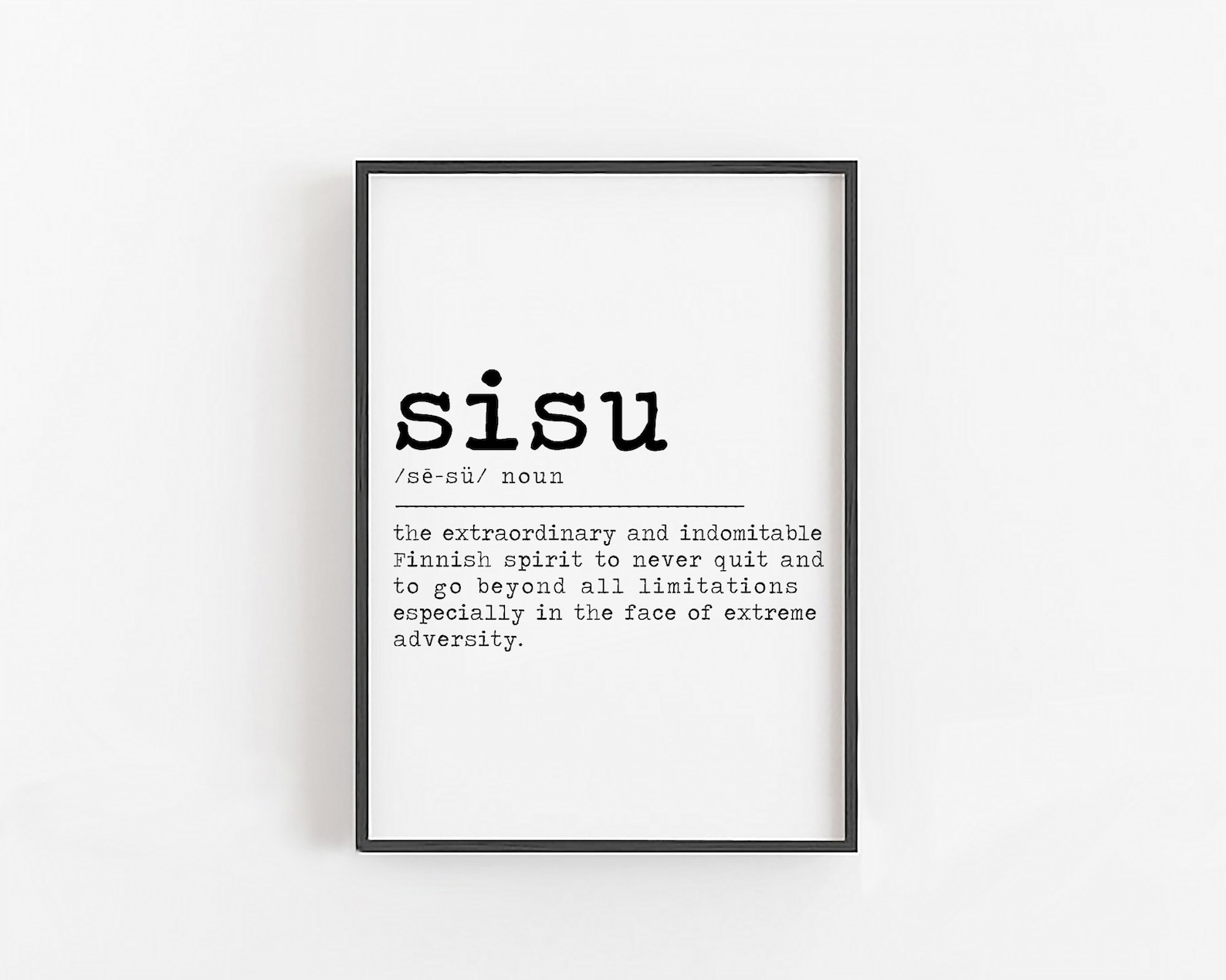 Sisu Definition Sisu Print Sisu Sign Sisu Gifts Sisu - Etsy
