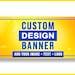 Custom Banner Design Custom Business Banner Indoors Outdoors - Etsy