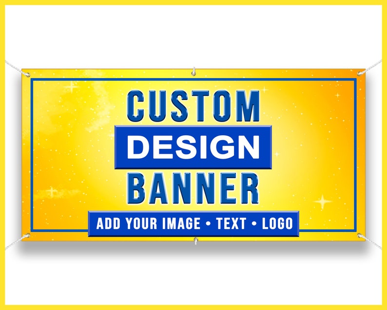 Custom Banner Design Custom Business Banner Indoors Outdoors - Etsy