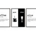 AM PM Coffee Wine Sign Set of 3 · Coffee Definition, Wine Definition ...