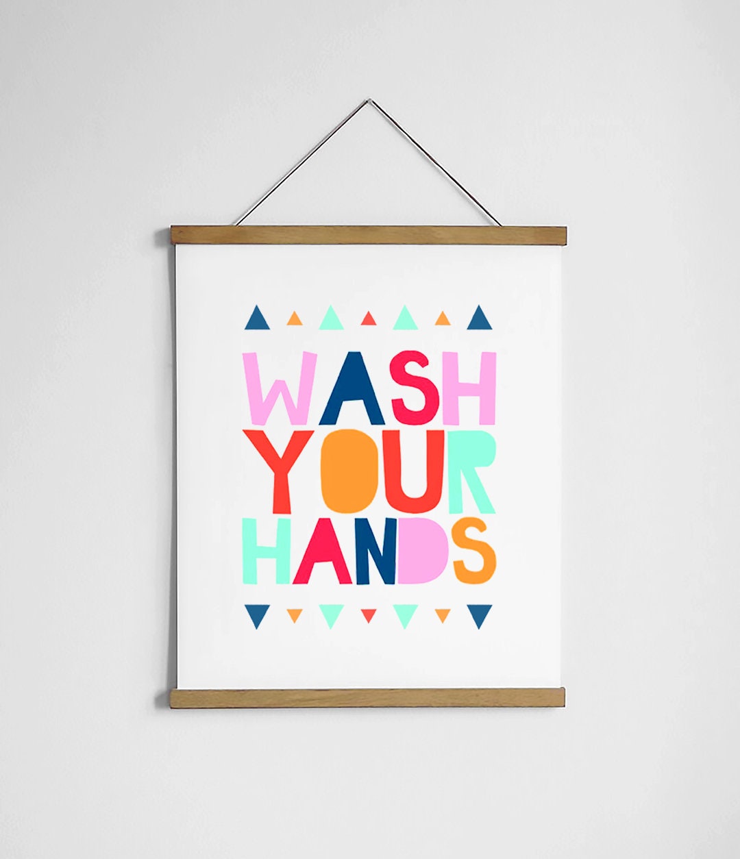 Wash Your Hands Bathroom Rules Printable Poster Kids | Etsy