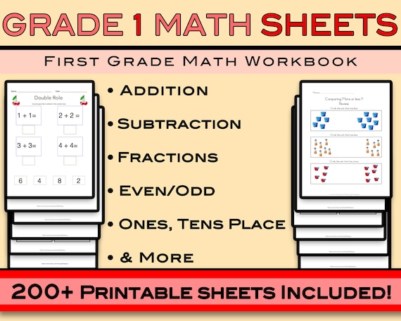 Hojas De Matematicas De Primer Grado