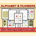 Alphabet and Numbers 200 Worksheets Preschool Worksheets Preschool ...