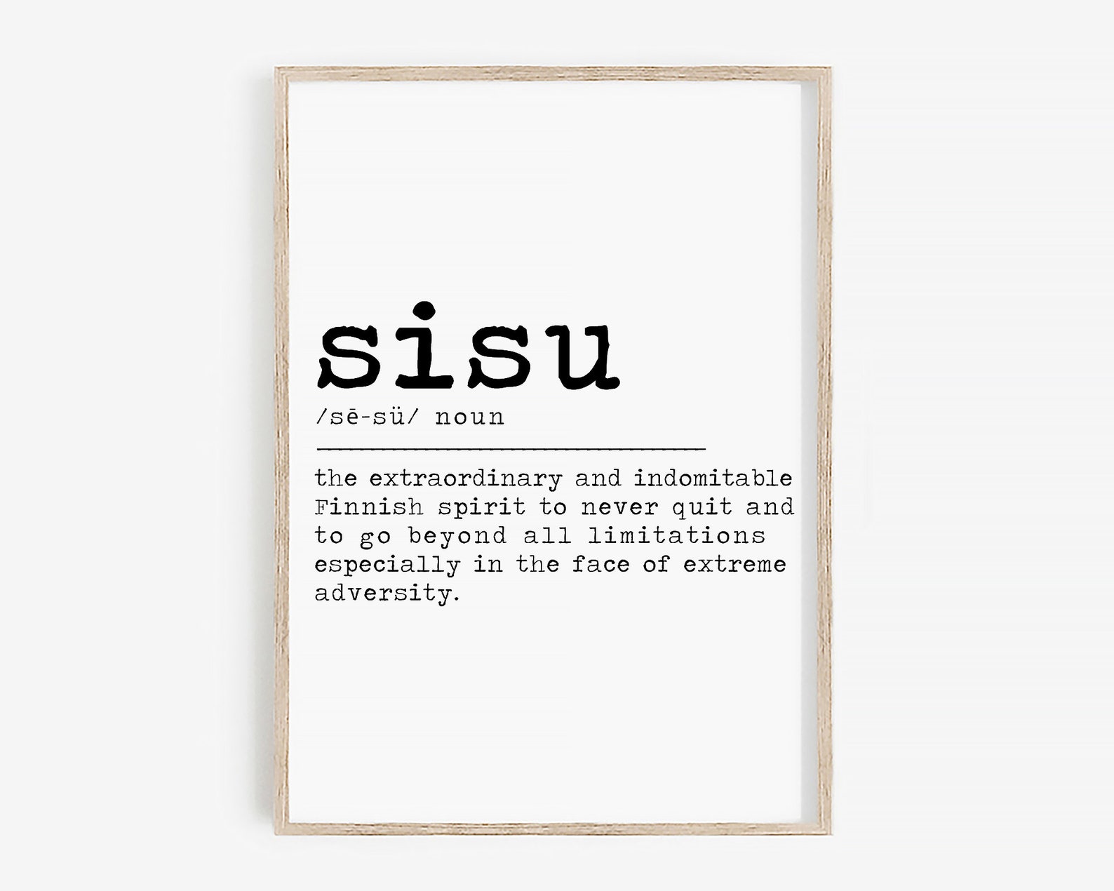 Sisu Definition Sisu Print Sisu Sign Sisu Gifts Sisu | Etsy