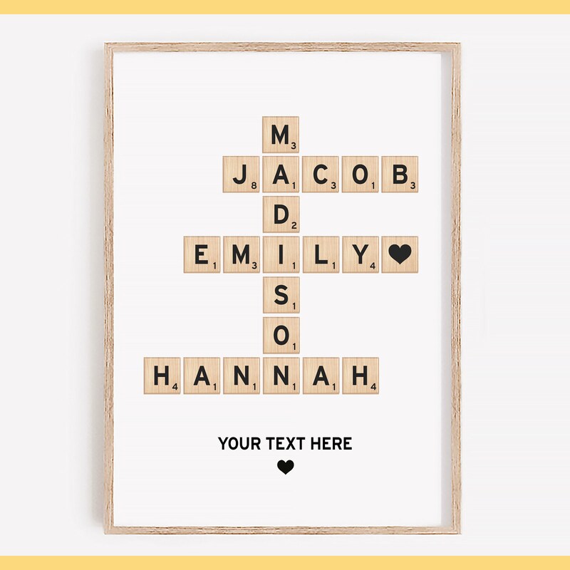 Scrabble Tile Family - Etsy