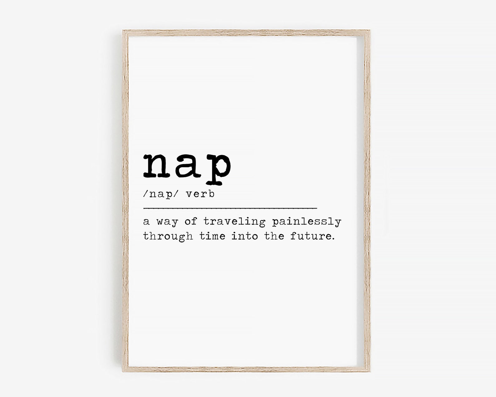 Nap Definition Sign Funny Wall Art Prints Funny Sleep | Etsy
