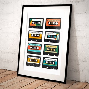 Custom Cassette Print · Retro Cassette Poster Personalized, Add Your ...