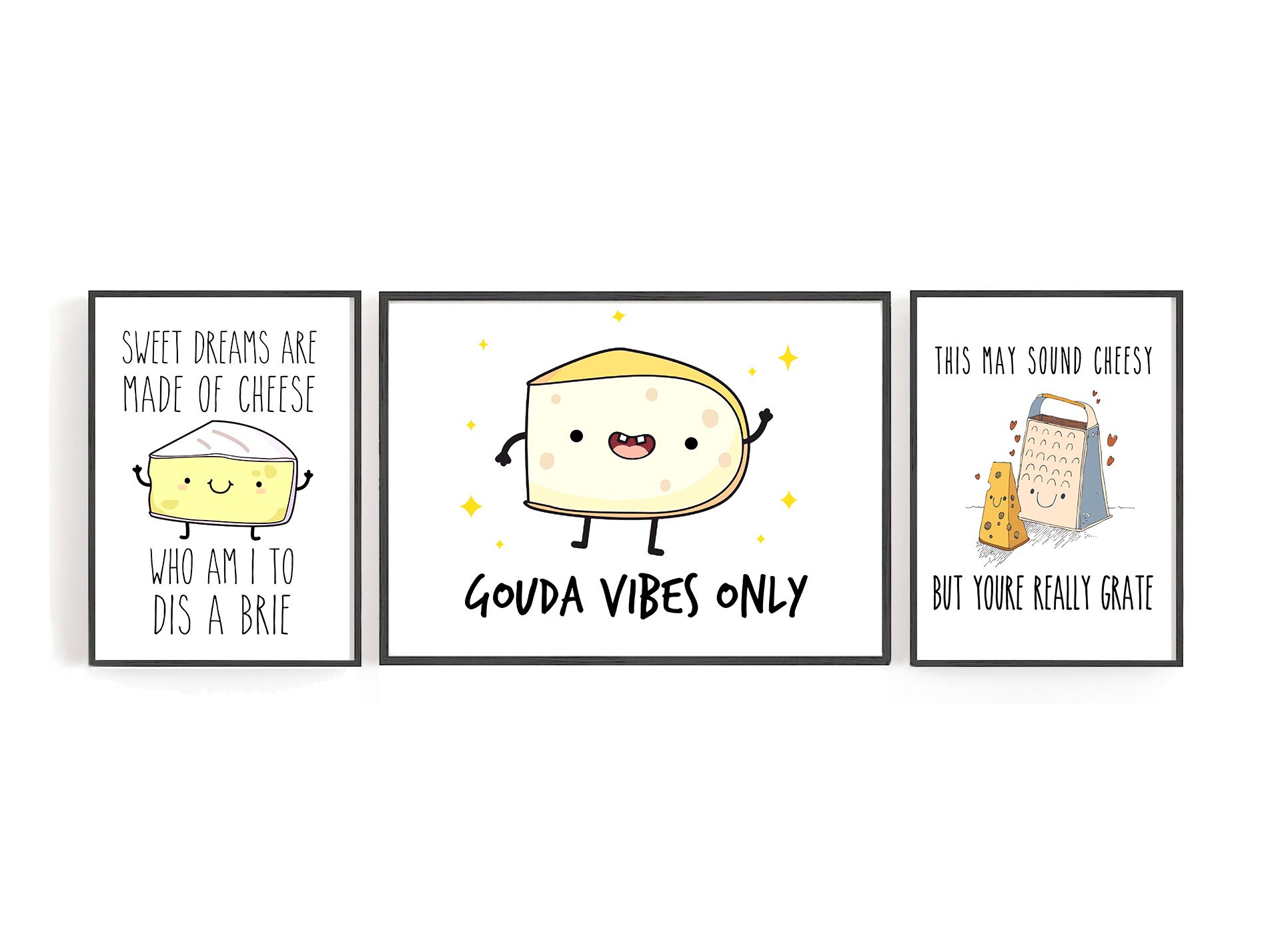 60 Kitchen Prints Set Food Pun Signs Set of 60 Funny | Etsy Canada