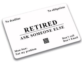 Retired Id Card - Etsy
