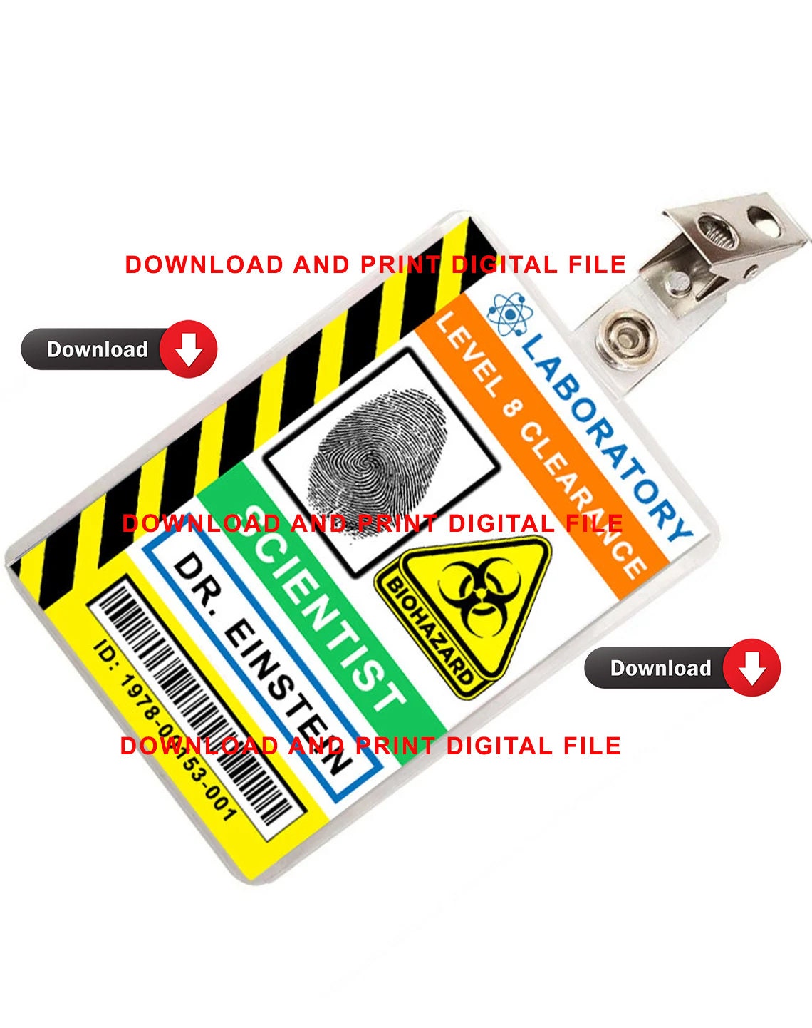 Lab Name Tag Holders - Etsy