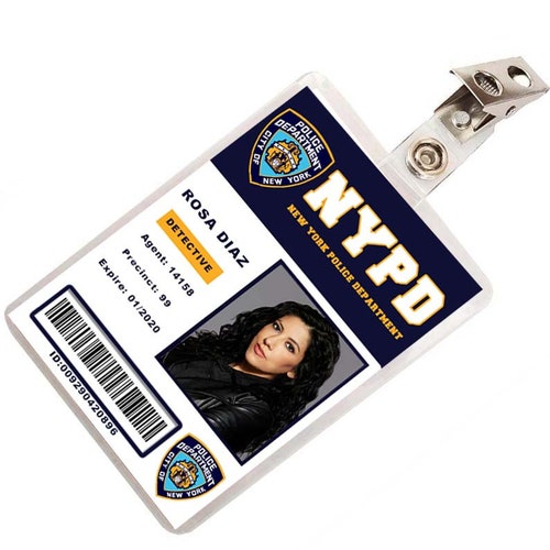 Brooklyn Nine Nine 99 NYPD Rosa Diaz ID Badge Cosplay Costume - Etsy