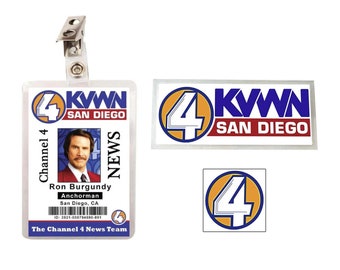 Anchorman Id Badge - Etsy