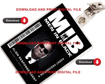 Mib Badge Printable Agent K - Etsy
