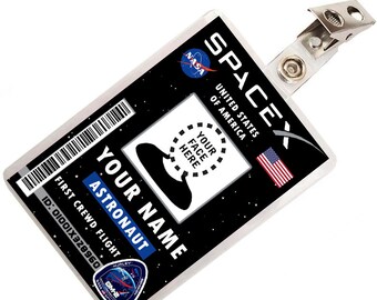 Astronaut Id Badge | Etsy