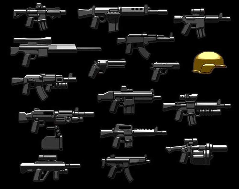 Brickarms Modern Combat Assault Weapons Pack Etsy