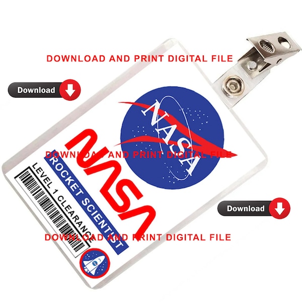 Nasa Name Tags Editable - Etsy