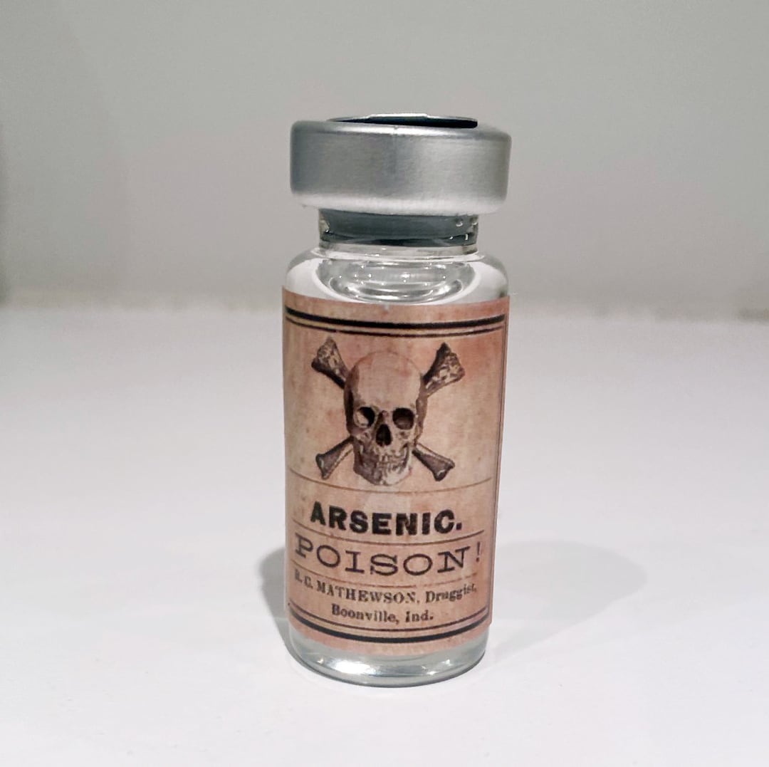 Arsenic Poison Serum Vial 10ml Small Bottle Joke Movie Prop - Etsy