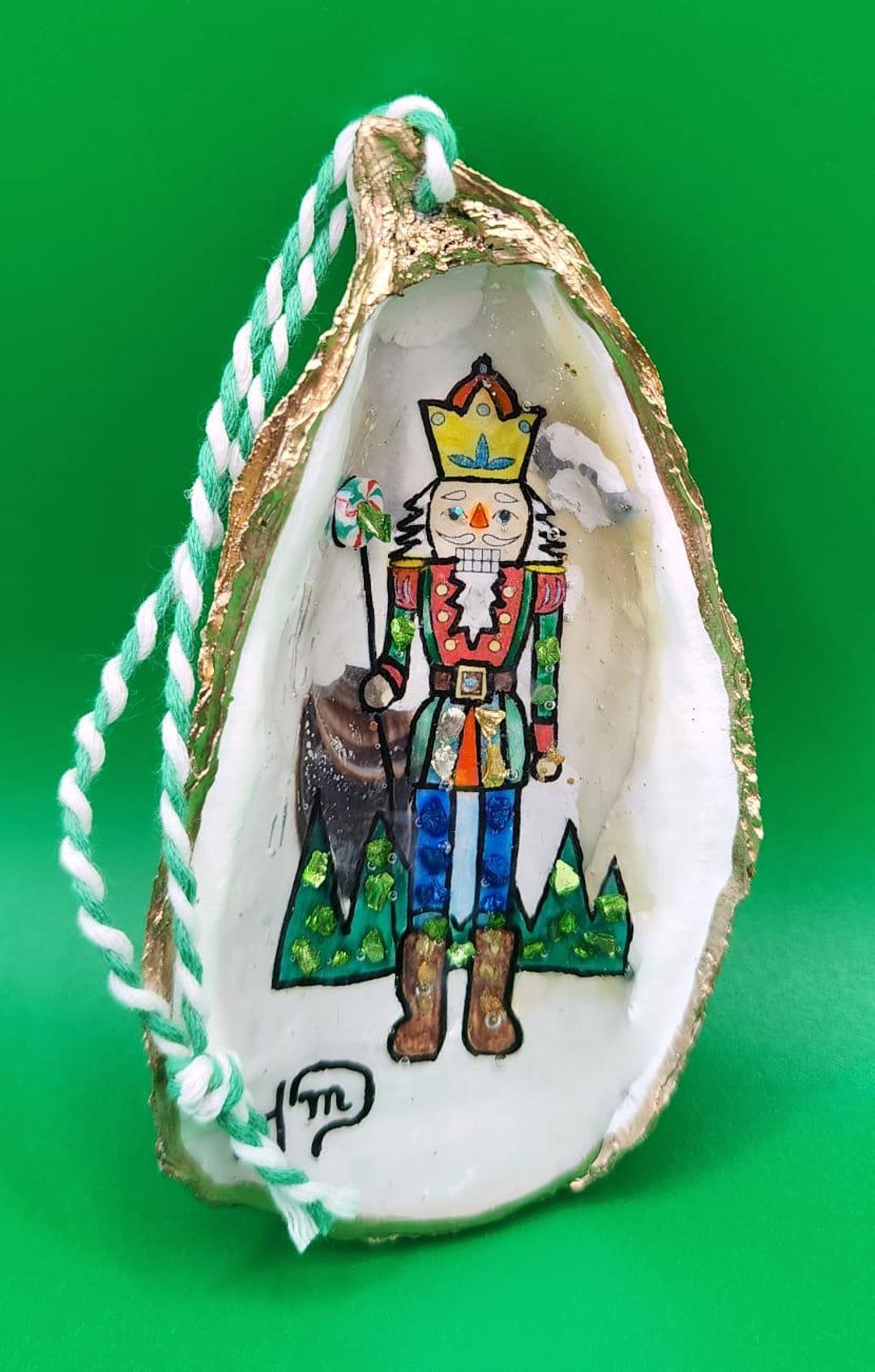 Nutcracker Ornament | Oyster Shell Ornament | Cute Christmas Ornament ...