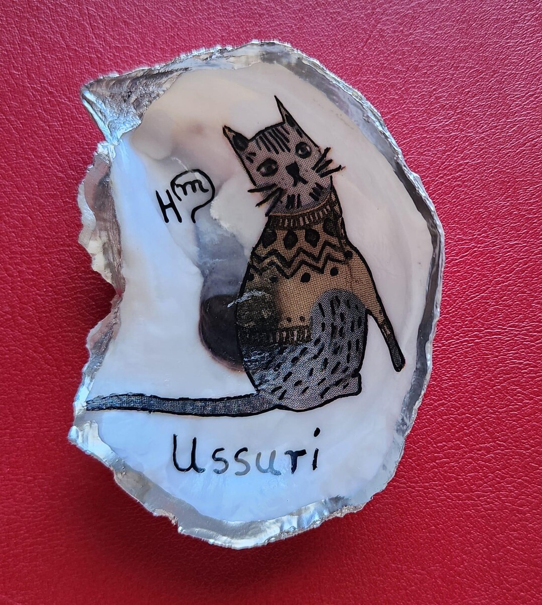 Shell of Whisker Ussuri Cat Magnet or Ornament - Etsy