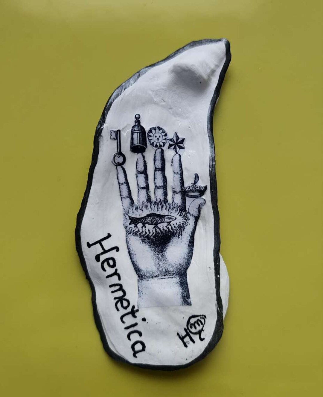 Oyster Shell Hand of the Philosophers With Their Seven Secret Signs - Etsy