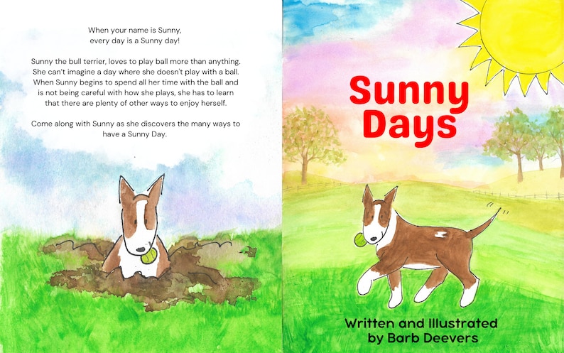 Sunny Days Children's Book - Etsy