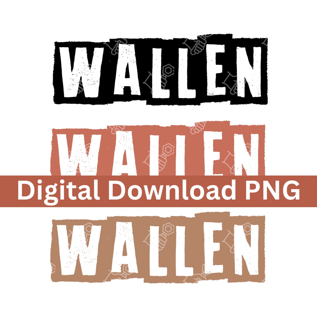Wallen PNG Country Music PNG Country Music Lovers Digital Download for ...