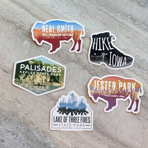 Pick 6 Iowa Stickers - Etsy