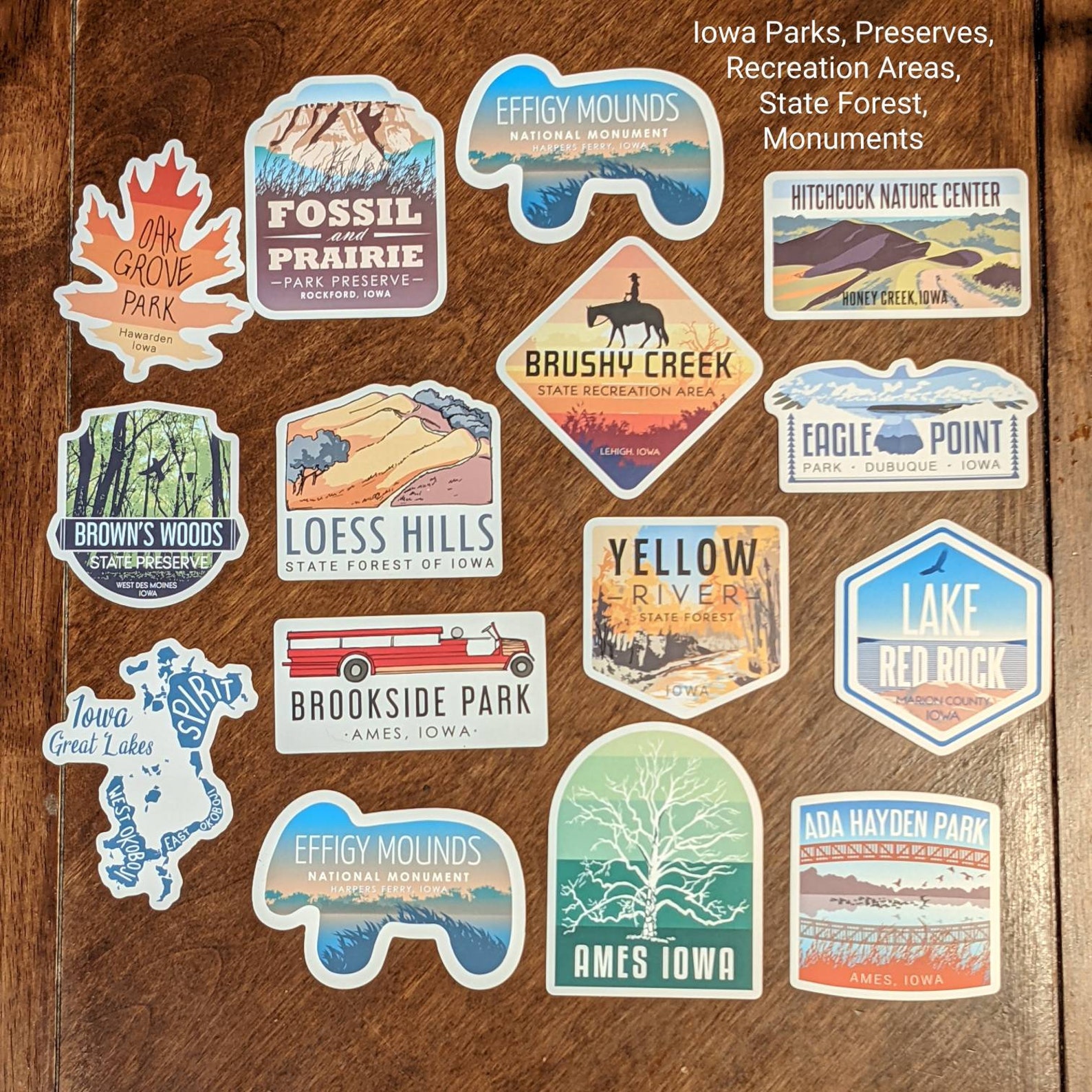 Pick 3 Iowa Stickers - Etsy