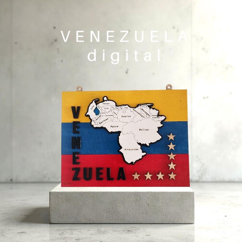SVG Map of Venezuela: Ideal Office Decor & Meaningful Gift, Art Wall ...