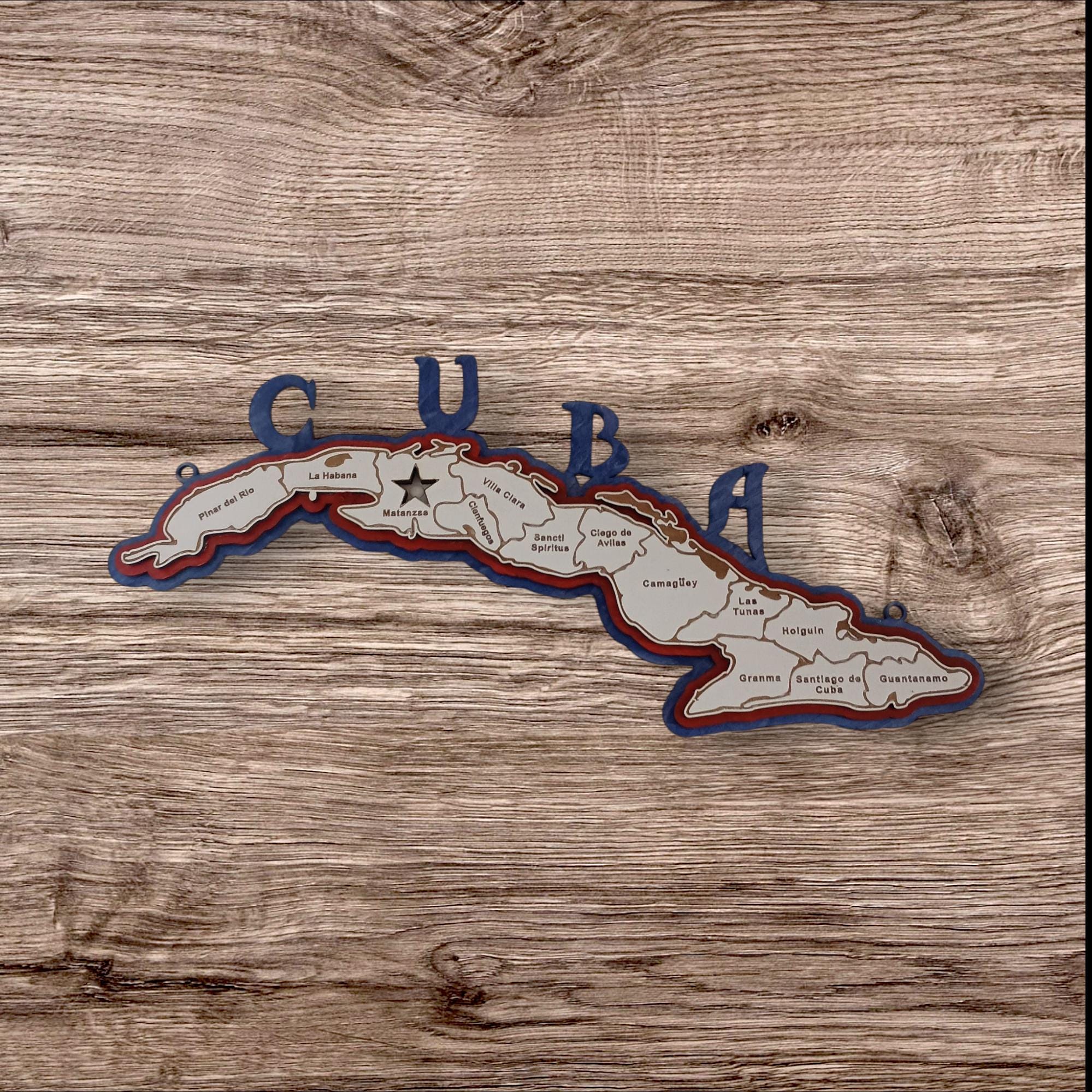 CUBA Digital File of Map, Perfect for Office,gift, Hanging on the Wall ...
