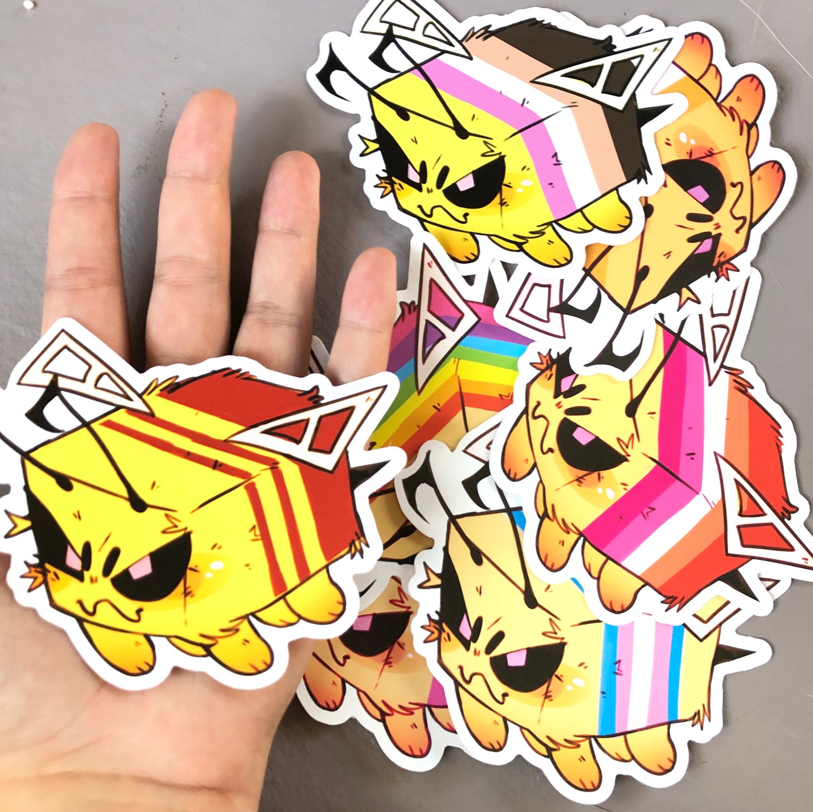 Minecraft Bee Stickers 10x10 Cm - Etsy