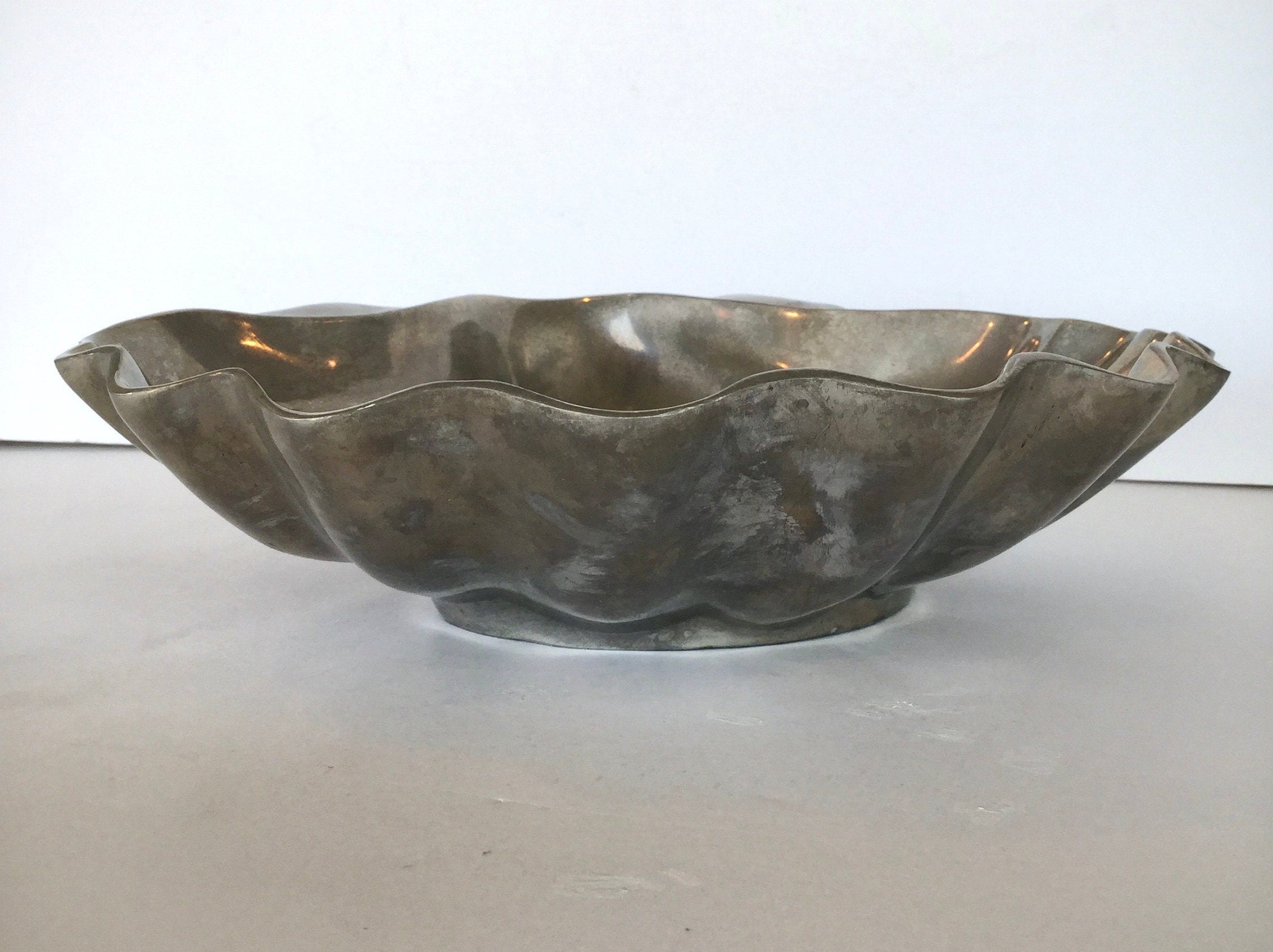 Vintage Aluminium Mariposa Scallop Shell Serving Dish. Made in | Etsy