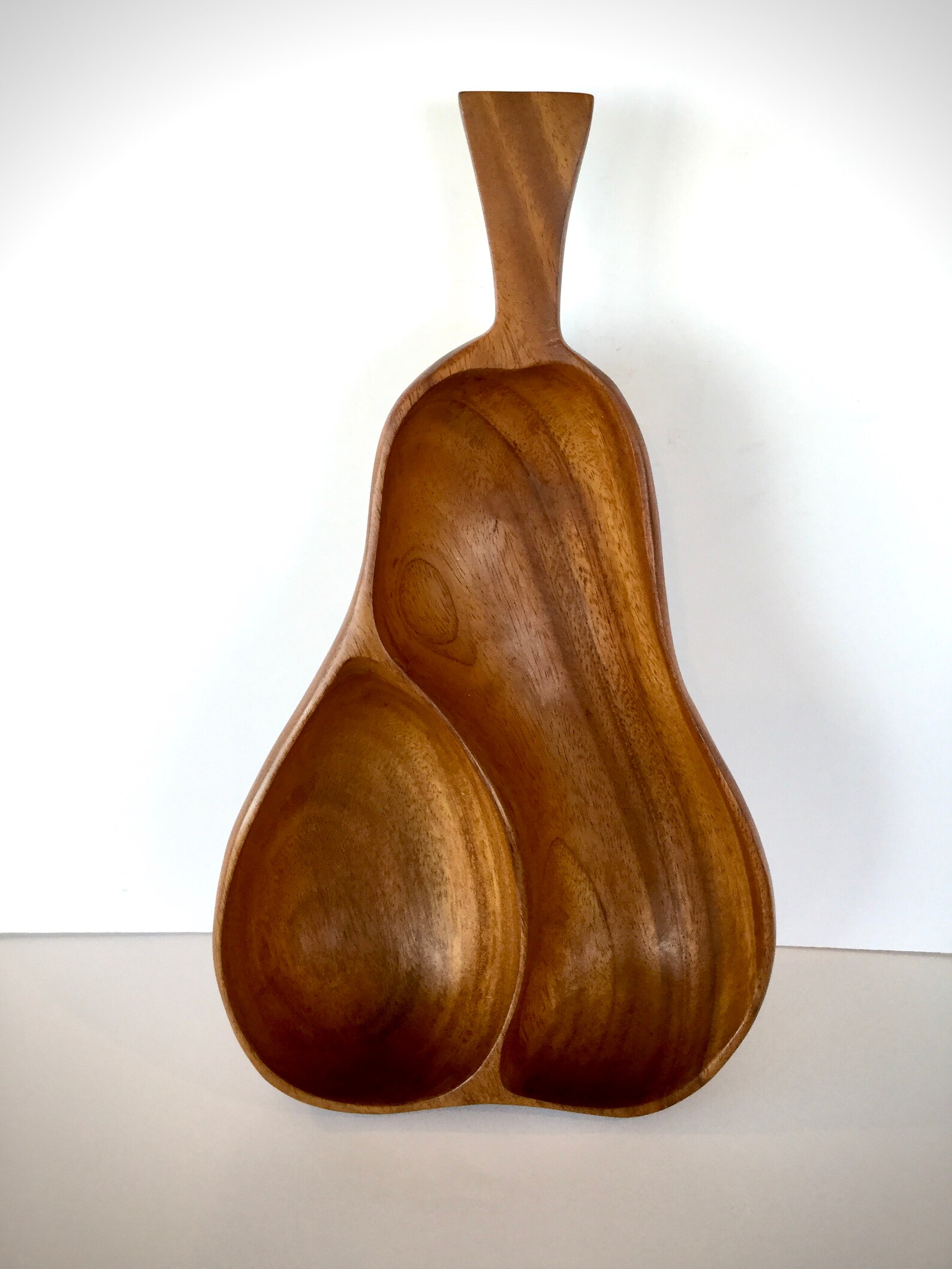 Vintage Hand Made Large Size Monkey Pod Wooden Pear Shaped Two | Etsy