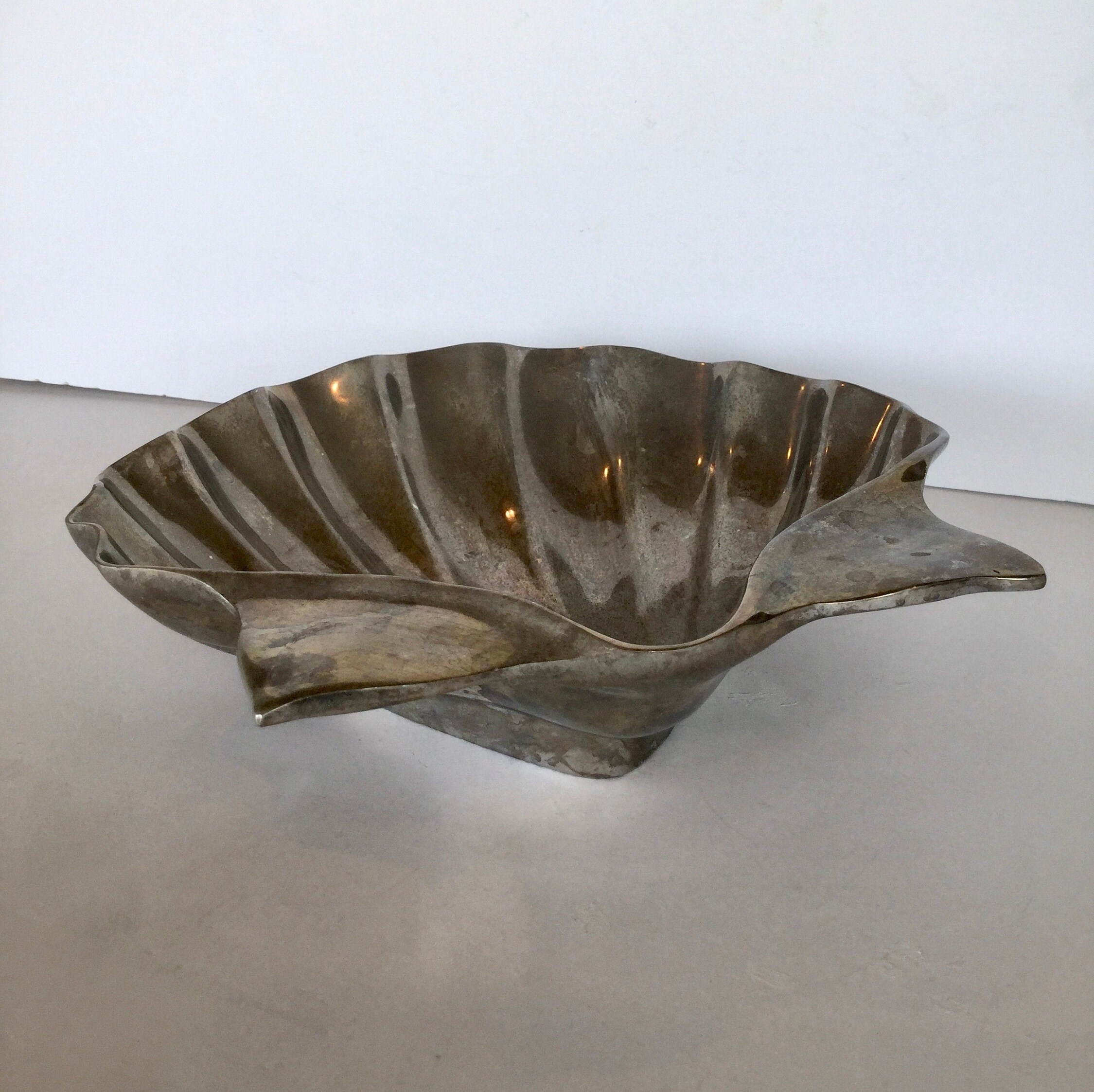 Vintage Aluminium Mariposa Scallop Shell Serving Dish. Made in | Etsy