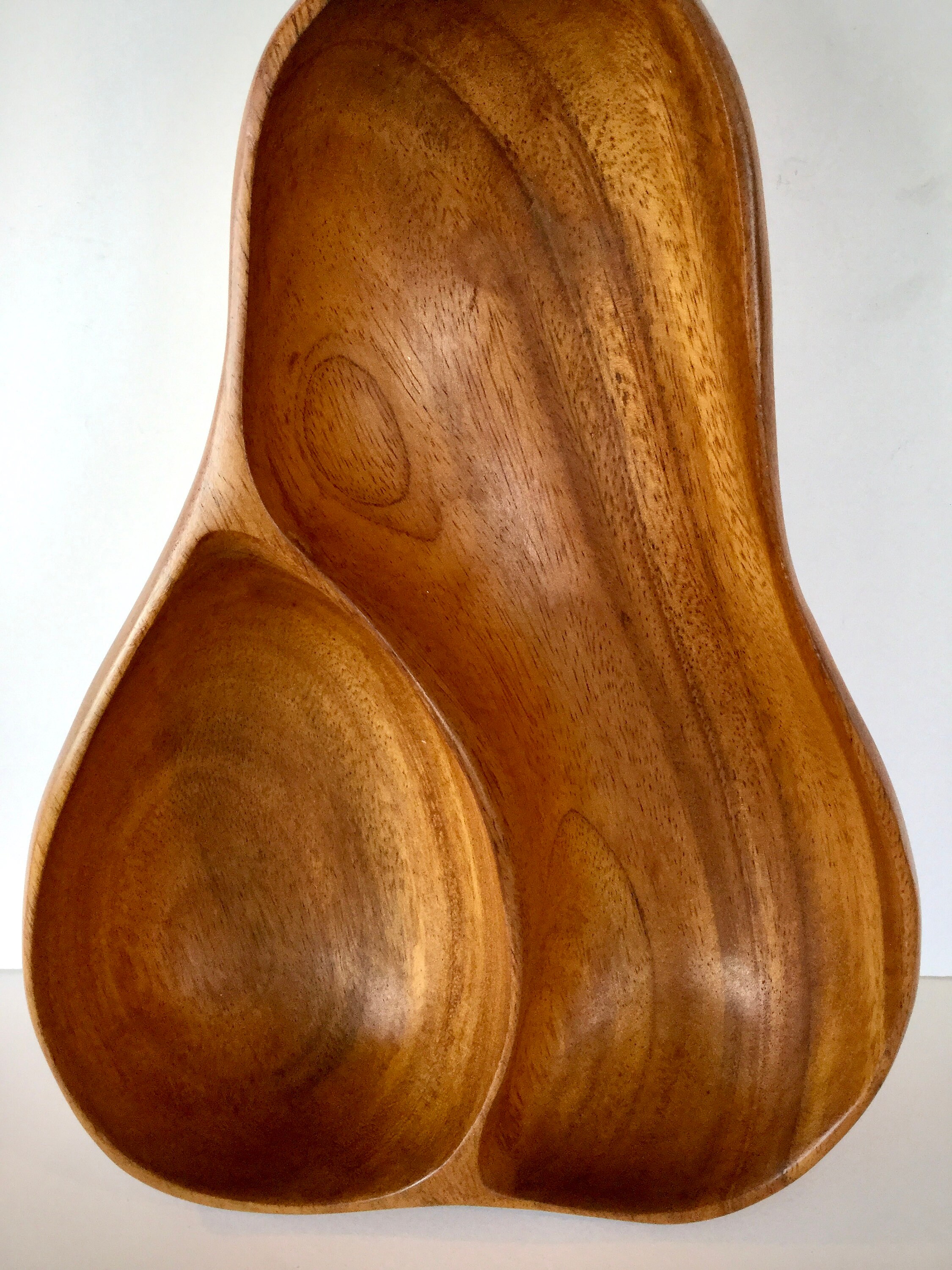 Vintage Hand Made Large Size Monkey Pod Wooden Pear Shaped Two | Etsy