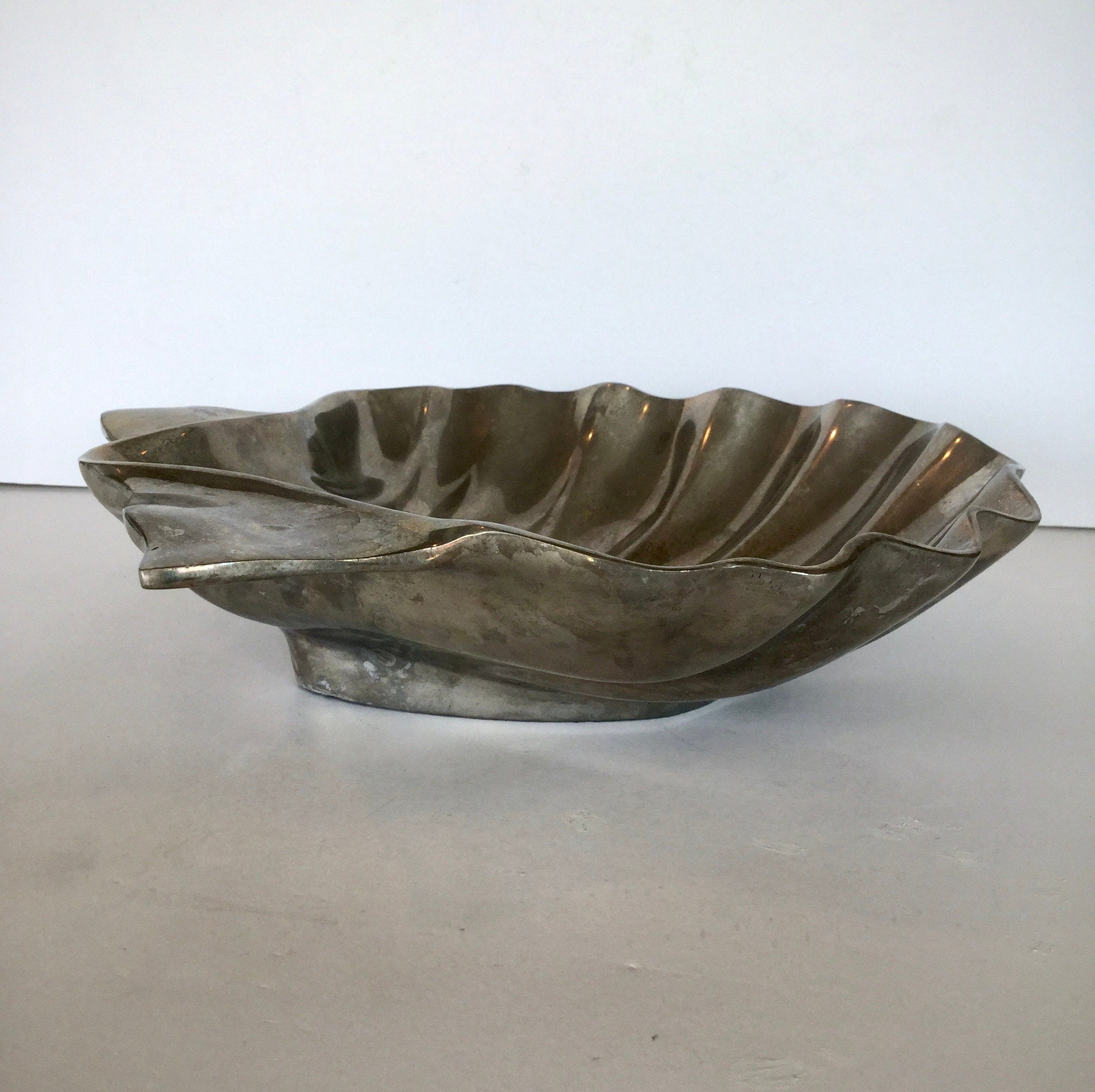 Vintage Aluminium Mariposa Scallop Shell Serving Dish. Made in | Etsy